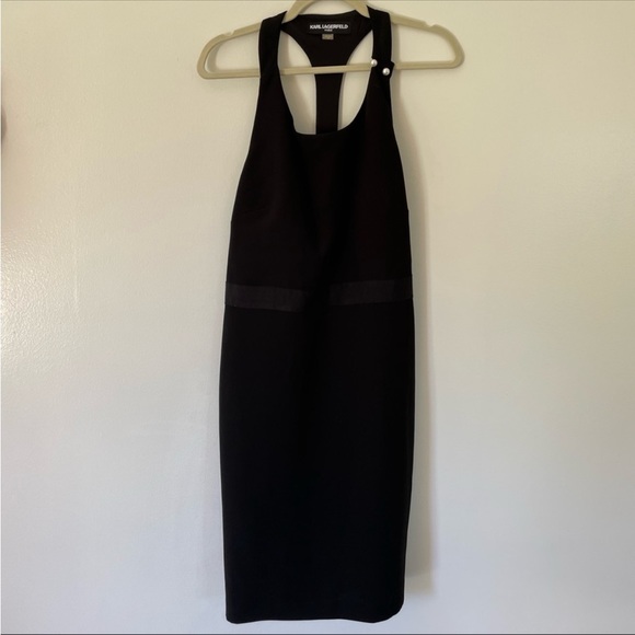 Karl Lagerfeld | Dresses | Karl Lagerfeld Backless Little Black Dress ...